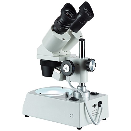 AmScope SE306-PY-LED-DK 20X-60X LED Cordless Stereo Microscope w/Top & Bottom Brightfield and Darkfield Illumination System