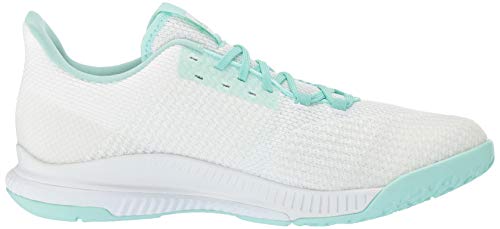 adidas Women's Crazyflight Bounce 2 Shoes, White/Clear Mint/Clear Mint, 14 M US