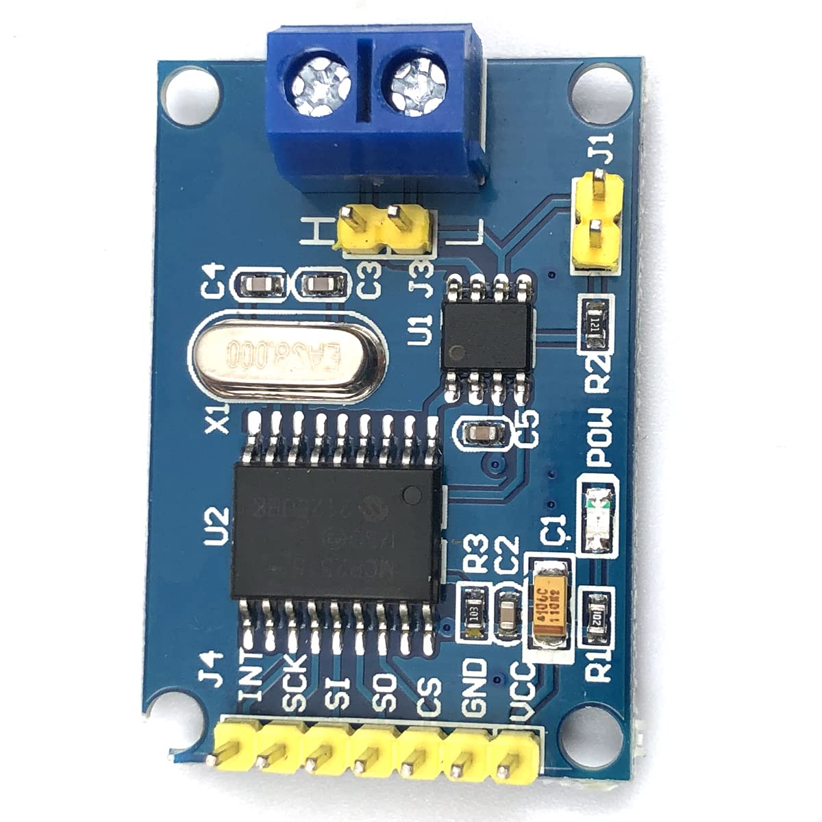 FainWan 2pcs MCP2515 CAN Bus Module TJA1050 Receiver SPI Module Compatible with Ard-uino AVR