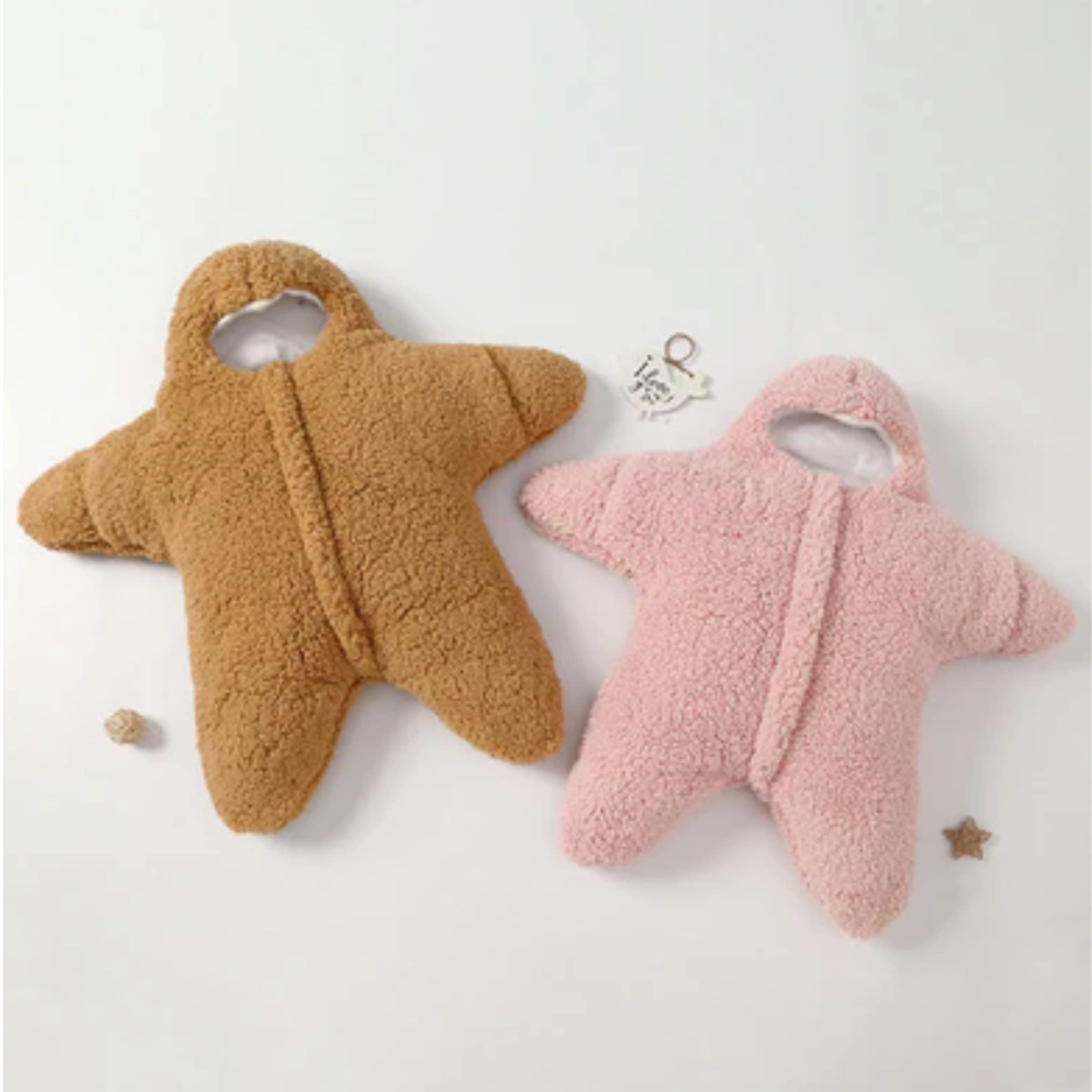 Babystar Baby Starfish Sleeping Stroller Blanket, Newborn Infant Cashmere Cotton Baby Footie/Swaddle Blanket (Pink)