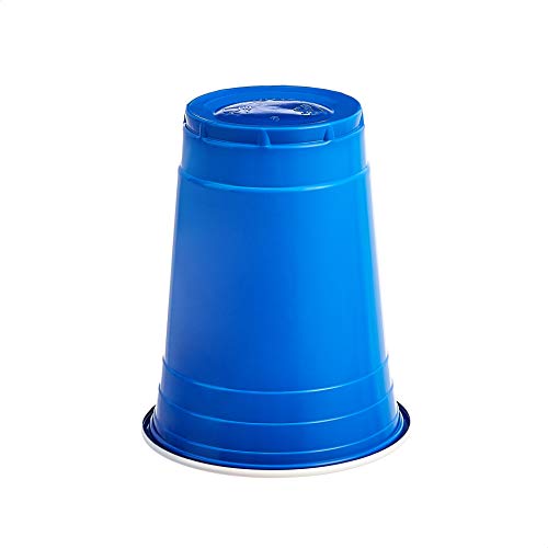 Amazon Basics Plastic Cups, 16oz, Pack of 120, Red, White, and Blue