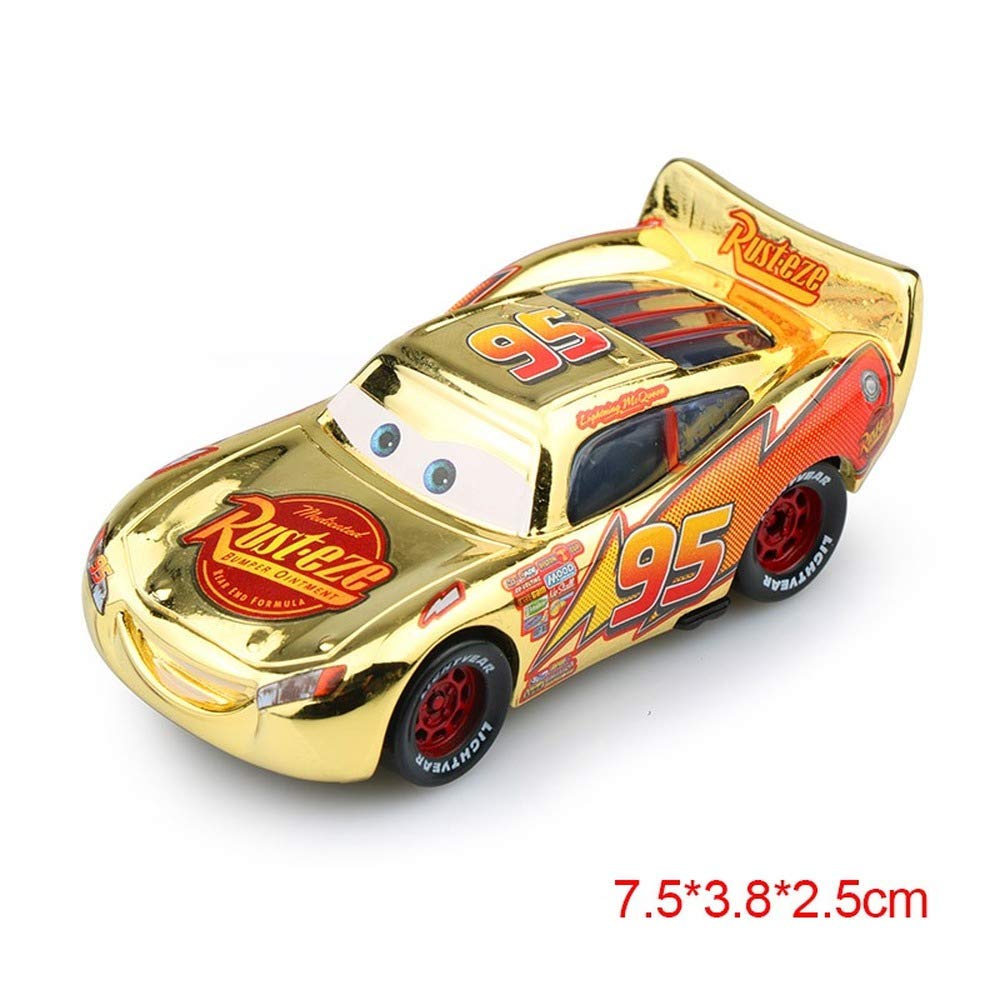 Hannaier Cars, Lightning McQueen car Toy 1:55 die-Casting car Metal Alloy boy Kid Toy (Sheriff), Small