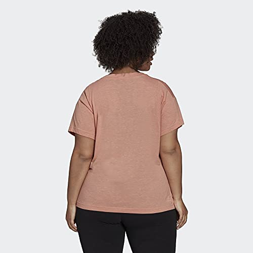 adidas Women's Sportswear Winners 2.0 T-Shirt, Ambient Blush Melange, Large