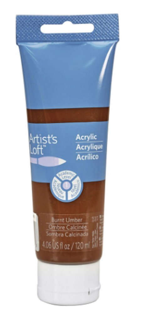 Artist's Loft Acrylic Paint, 4 oz (Burnt Umber)