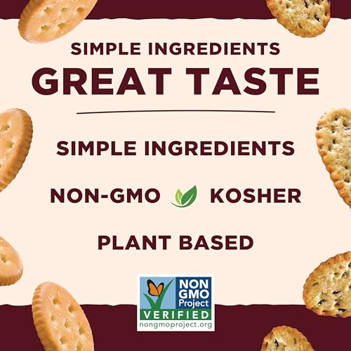 Back to Nature Crispy Wheat Crackers - Dairy Free, Non-GMO, Made with Wheat Flour & Sea Salt, Delicious & Quality Snacks, 8 Ounce