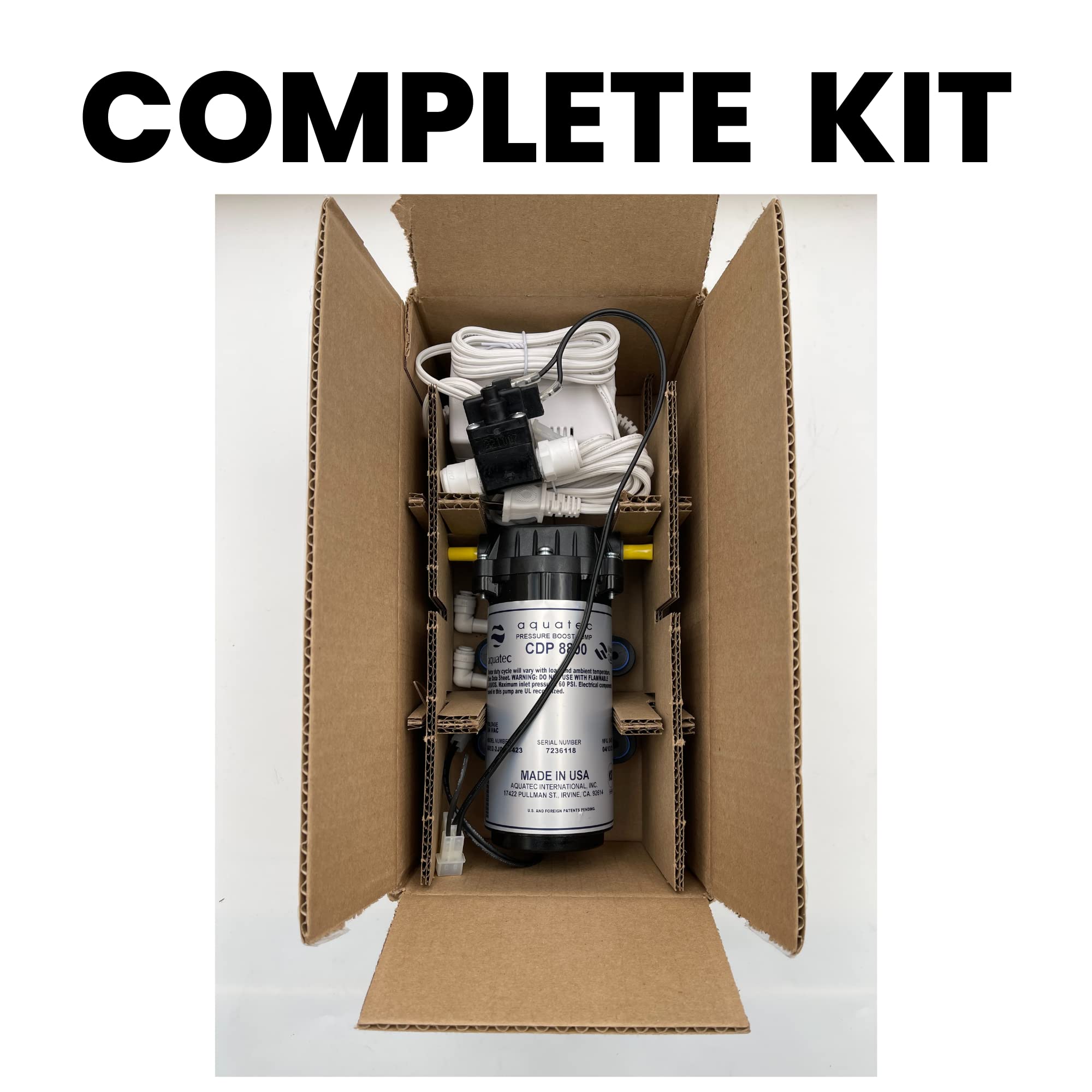 AquaTec 8800 Pump & Chrome RO Faucet