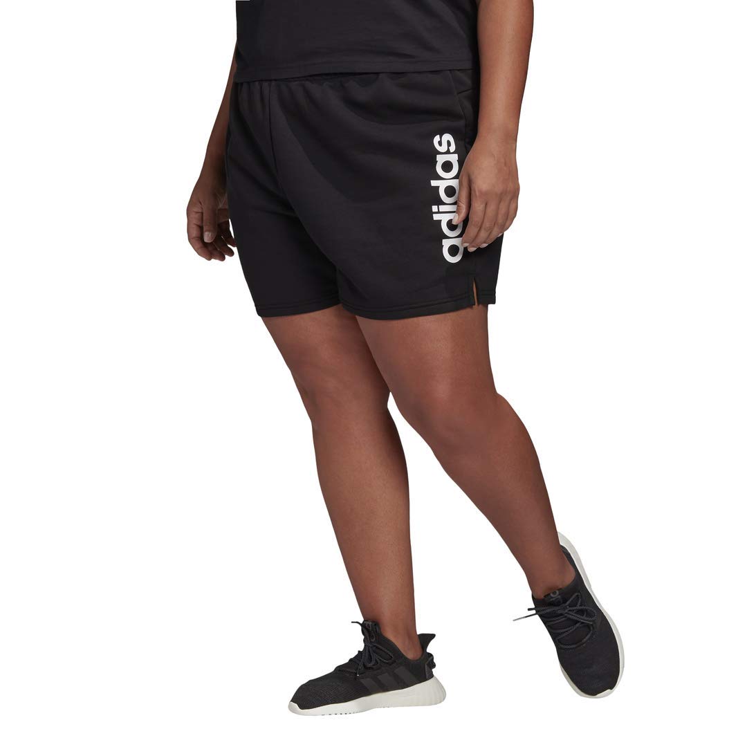 adidas womens Essentials Shorts Black/White 3X