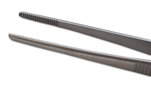 Mars Professional Stainless Steel Anatomical Thumb Tweezers, 5" Length