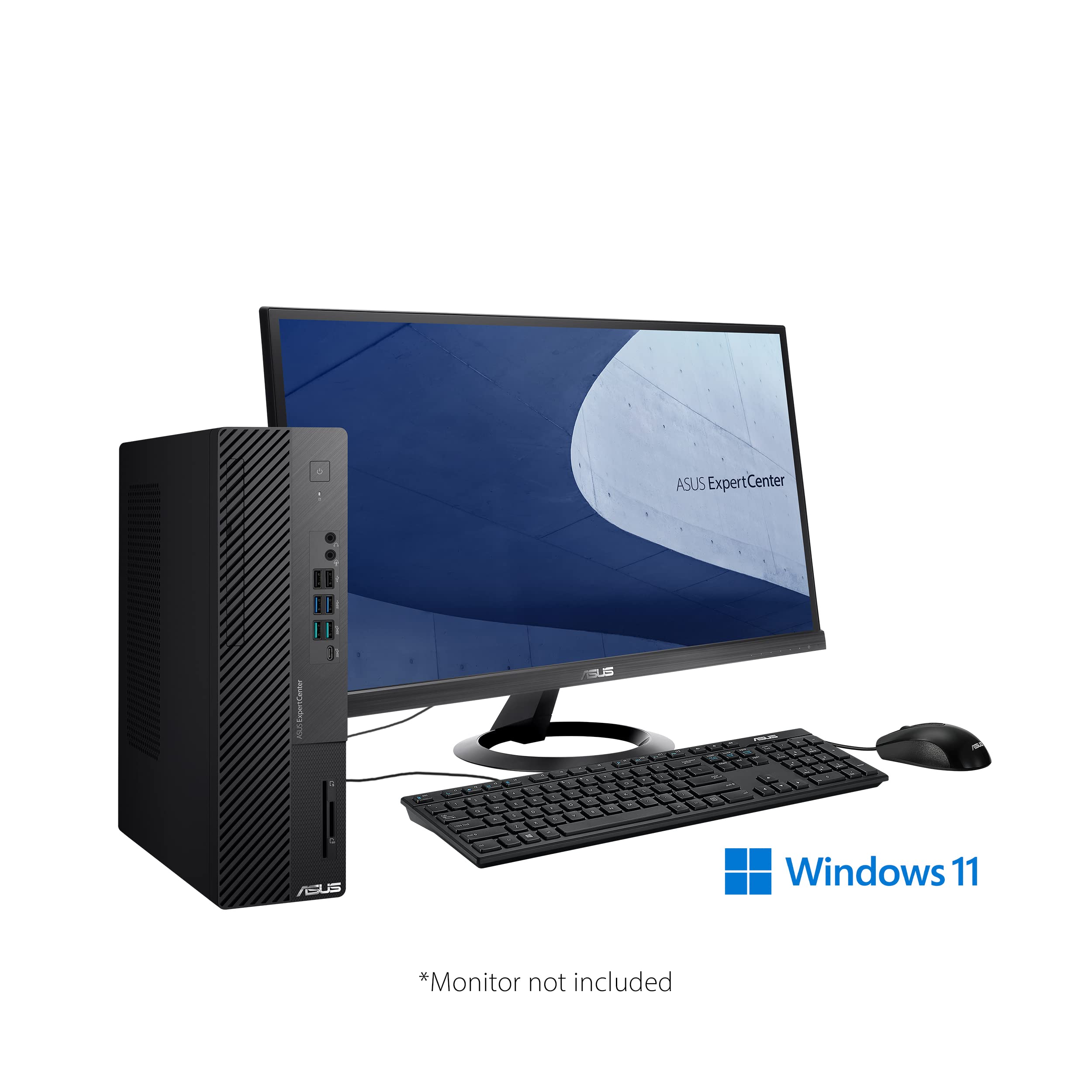 ASUS ExpertCenter D700SD Small Form Factor Desktop PC, Intel Core i5-12400, 16GB DDR4 RAM, 512GB PCIe SSD, TPM, Windows 11 Pro, Black, D700SD-XH504