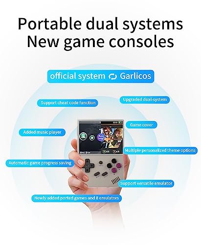 Anbernic RG35XX Retro Handheld Game Console - Dual System Linux + Garlic OS- 64Gb TF Card 6831 Built in Arcade Games - Handheld Emulator - 3.5 IPS OCA Screen 2600 Mah Battery. Plug & Play Video Games
