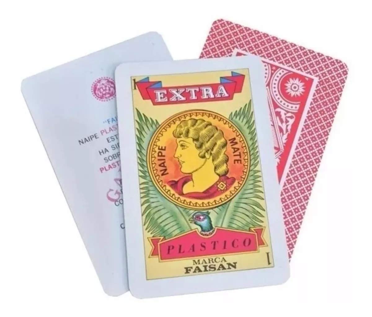 Faisan Baraja Naipe Espanola 100% Plastico Spanish Playing Cards 1 Deck 40 Cards