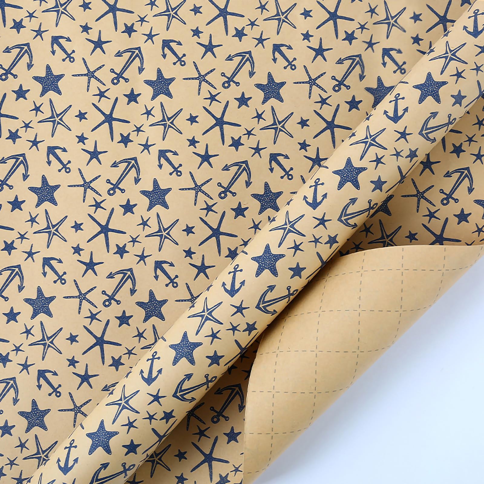 Gift Wrapping Paper Happy Birthday, 6 Geometric Pattern for Men's Gift Wrap, 12 Sheets Pre-cut Man Gift Wrapping Paper, 19.7 X 27.6 Inch， Folded Package, Not rolled