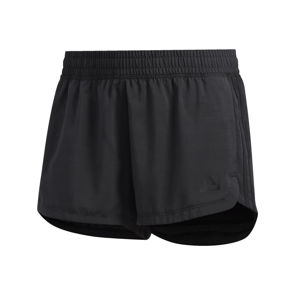 adidas Women's Pacer 3-Stripes Woven Short Black/Black Large