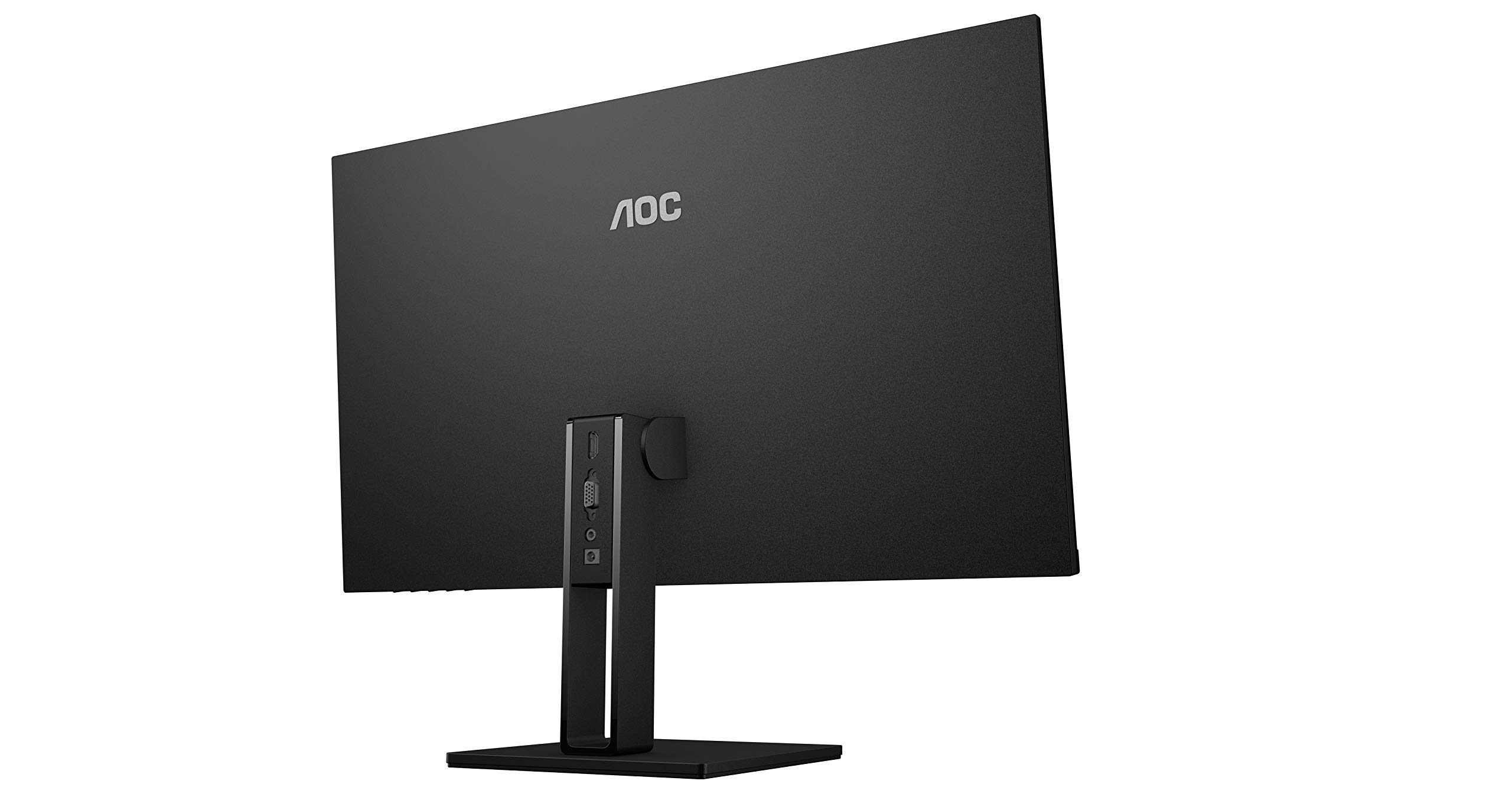AOC 27V2H 27" Full HD 1920x1080 Ultra-Slim Monitor, Frameless IPS Panel, 5ms, 75Hz, Freesync, Flickerfree, HDMI/VGA (Renewed)