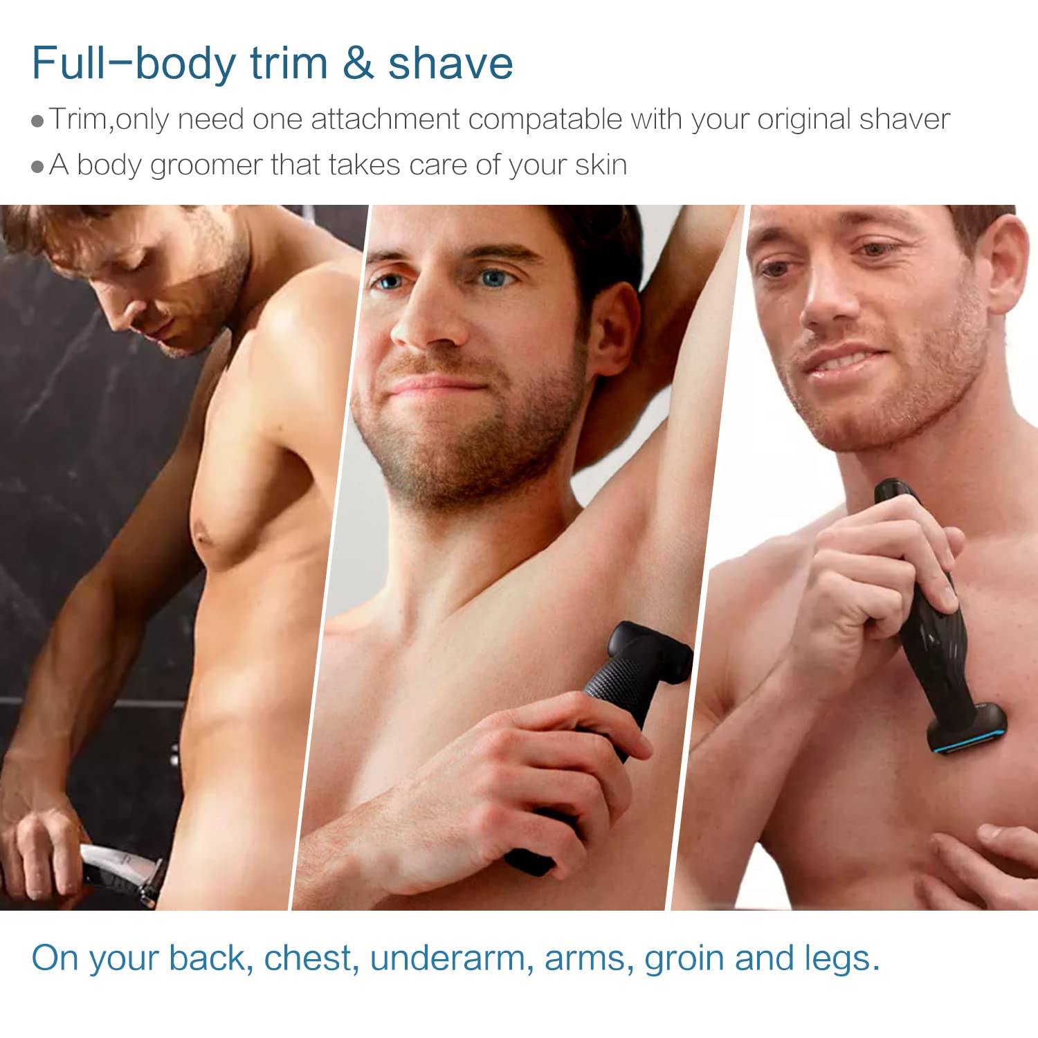 BG2000 Bodygroom Replacement Foil Heads Fit for Philips Norelco Bodygroom BG2020 BG2030 BG2040 only