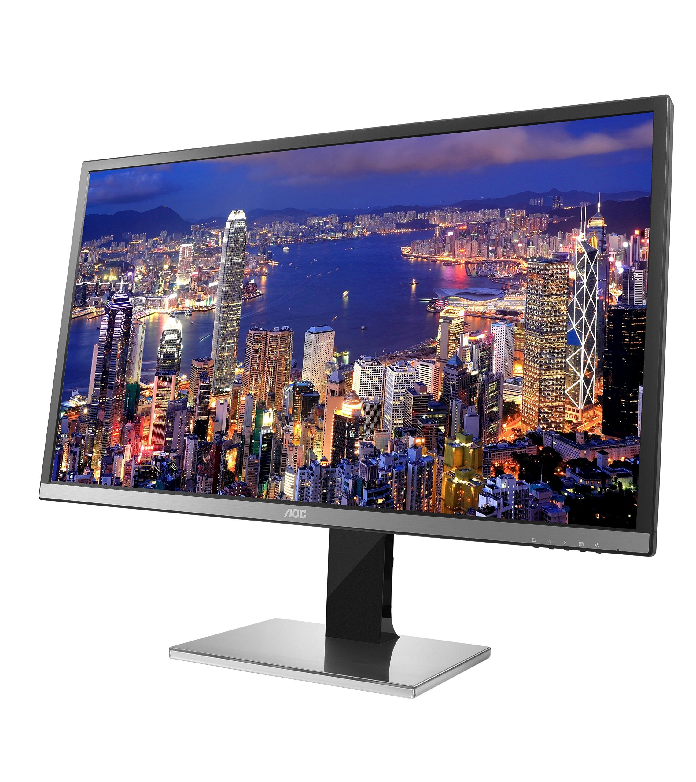 AOC U3277PWQU 31.5in 4K UHD 3840x2160 Monitor, 10-bit VA Panel, HDMI/DisplayPort/DVI-D/VGA, HA Stand, VESA, Speakers (Renewed)