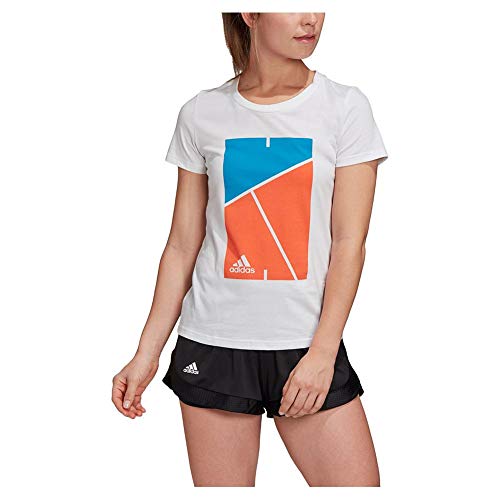 adidas Women's Court Tee White Small