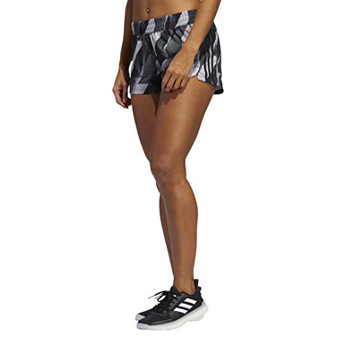 adidas womens Pacer 3-Stripes Here To Create Shorts Black/Black X-Large