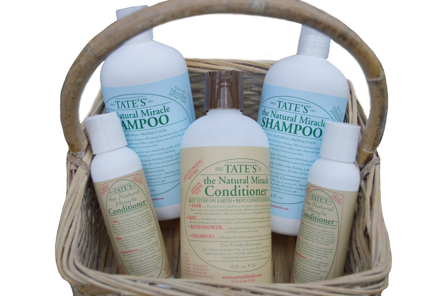 Tate's 2 Natural Miracle Shampoo-18oz-/hypo-allergenic