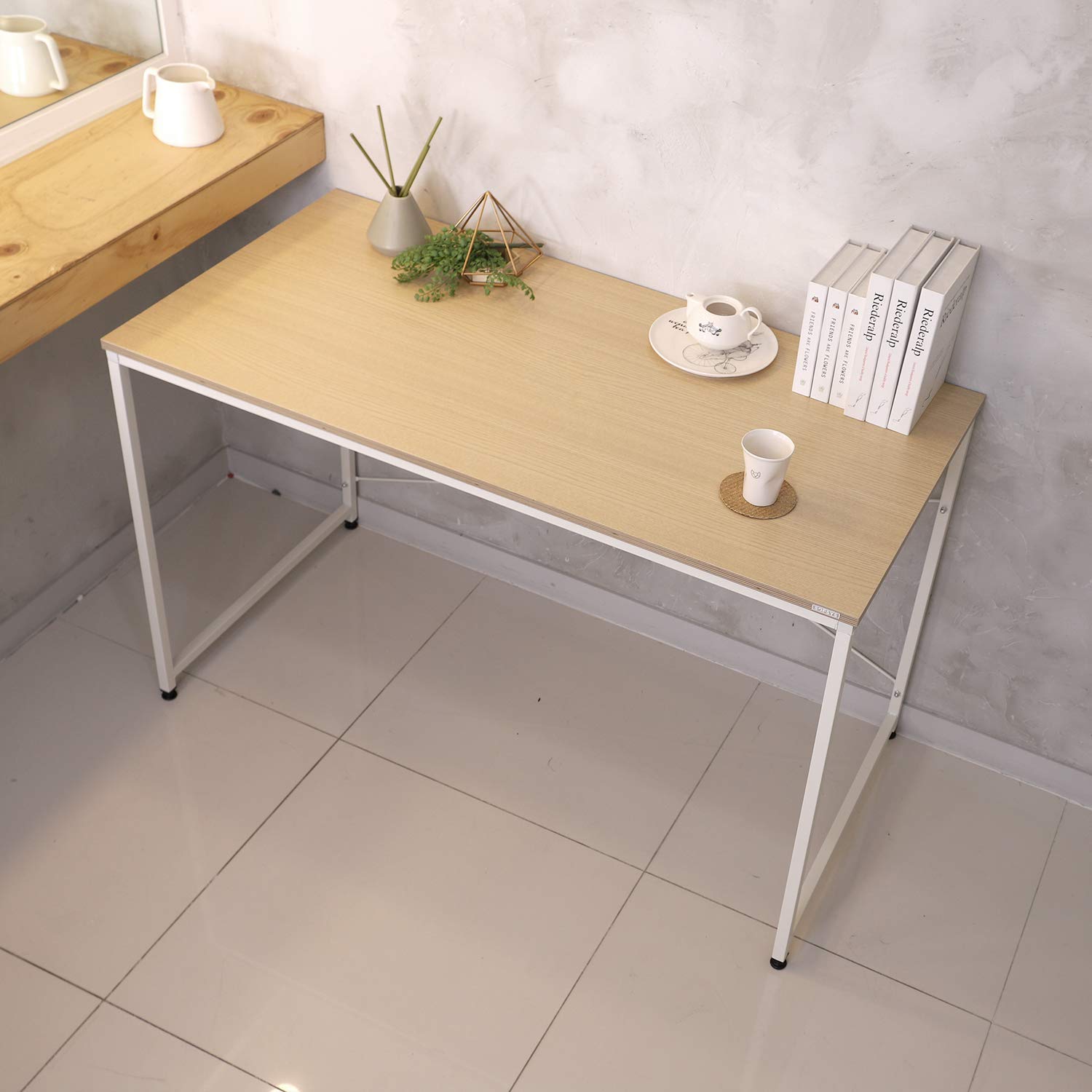 Alpha Series Multipurpose Desk 1260, Oak/White