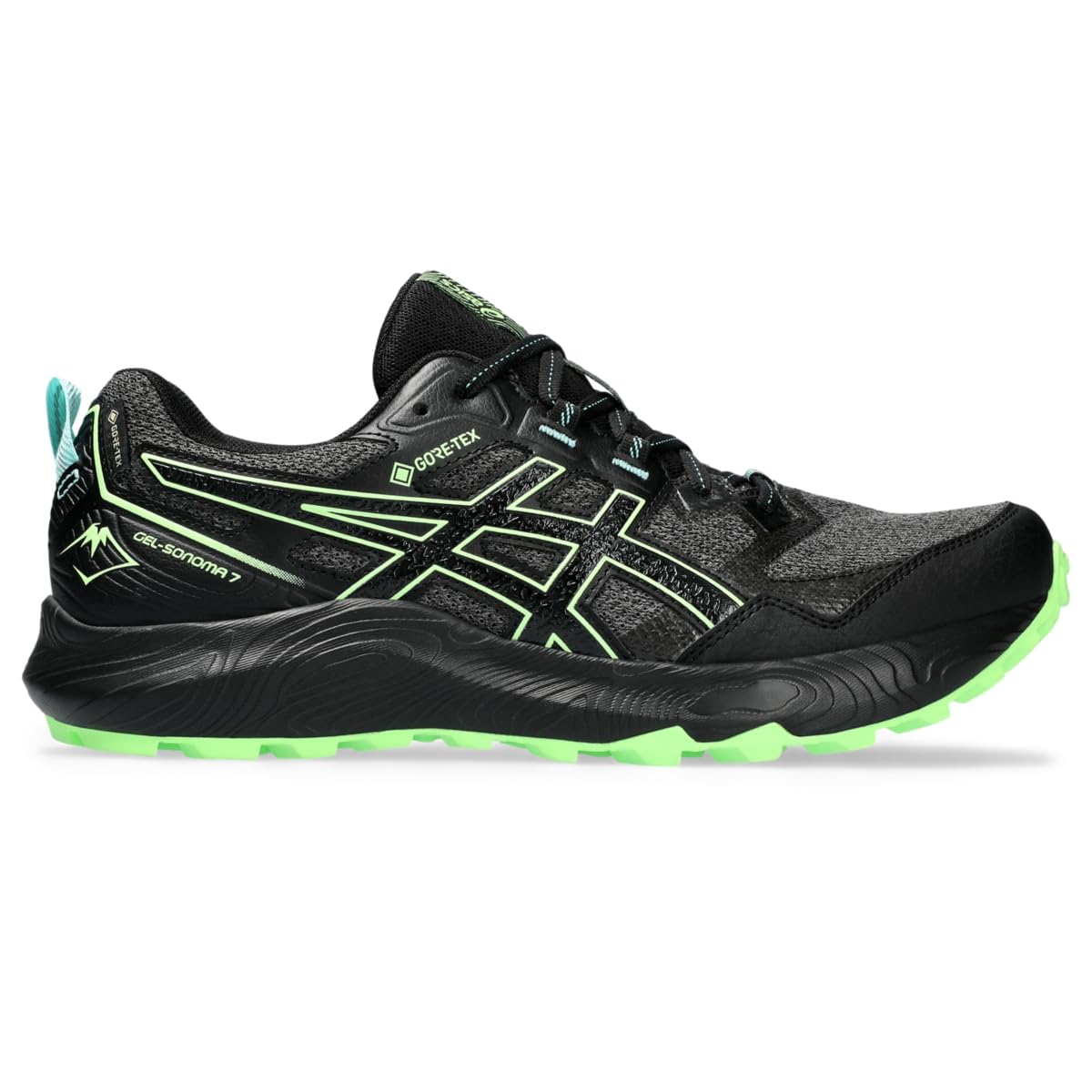 ASICS Men's GEL-SONOMA 7 GTX Running Shoes, 9, BLACK/INK TEAL