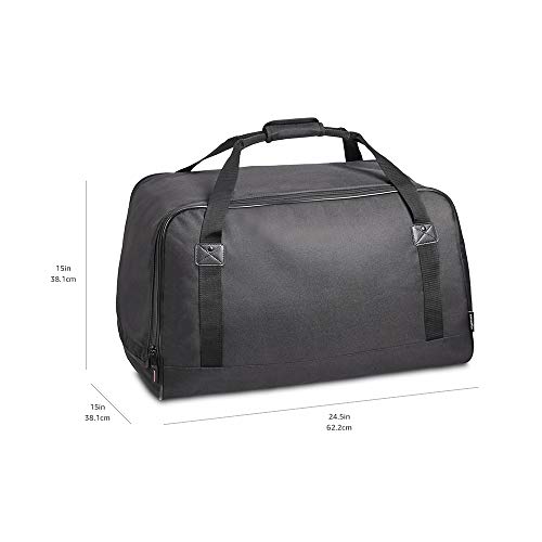 Amazon Basics Heavy-Duty Speaker Tote Bag, Black, 24.5 x 15 x 15 in