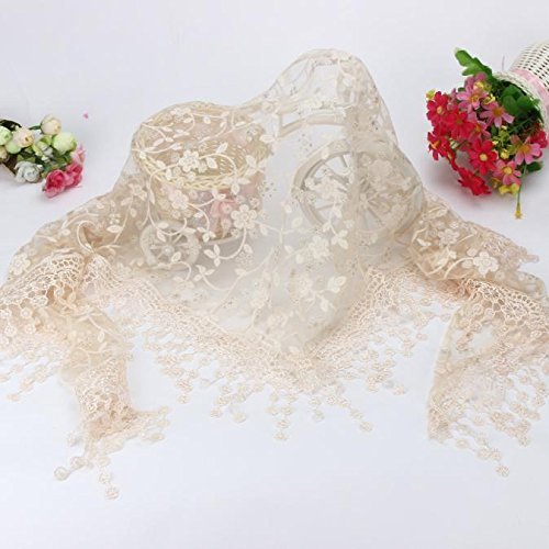 Matissa Newborn Baby Girl/Boy Lace Tassels Wrap Swaddle Layer Baby Photography Prop (Beige)