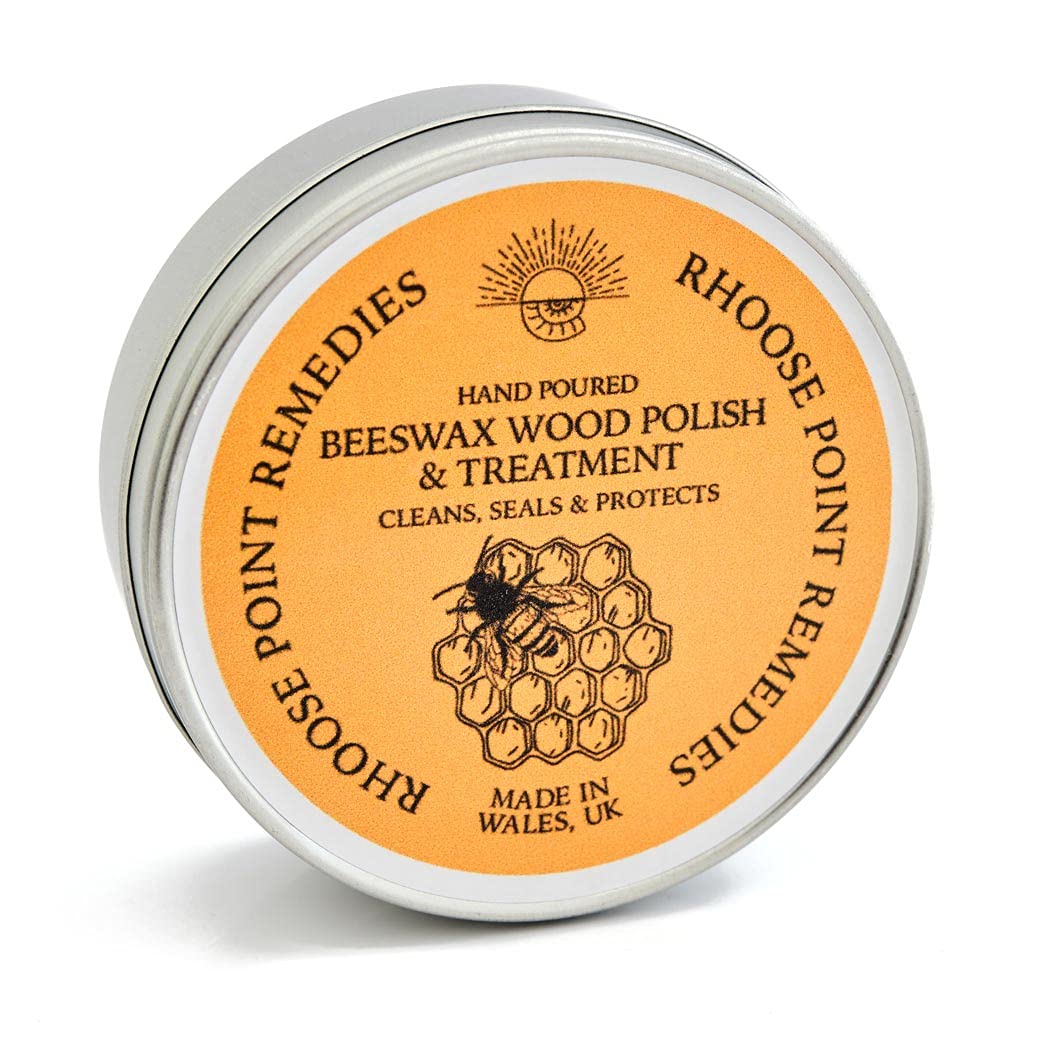 Beeswax Furniture Polish & Conditioner for Wood Enhances the Natural Beauty of Oak Pine Beech & More Seals & Protects for a Perfect Finish Bees Wax Polish (Natural, 3.4 Fl Oz)