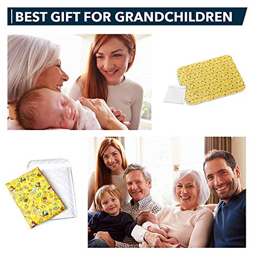 Portable Changing Pad - Large 31,5 x 25,5" Foldable Baby Changing Mat - Waterproof Wipable Travel Liners for Newborn Infant Todlers Kids - Change Diaper On The Go with Nappy Changer Mats