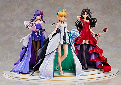 Fate stay night 1/7 Scale Figure Collection Saber, Rin Tohsaka and Sakura Matou ~15th Celebration Dress Ver.~ Premium Box