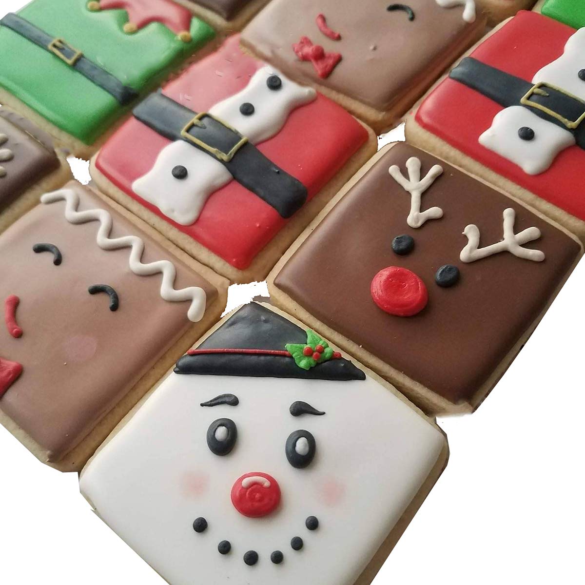 Antallcky Square Cookie Cutter Set-5 piece-2",2.5", 3", 3.5",4"Square Stainless Steel Biscuit Molds Fondant Cookie Cutter Set Pastry Mold-1 Inch Depth…