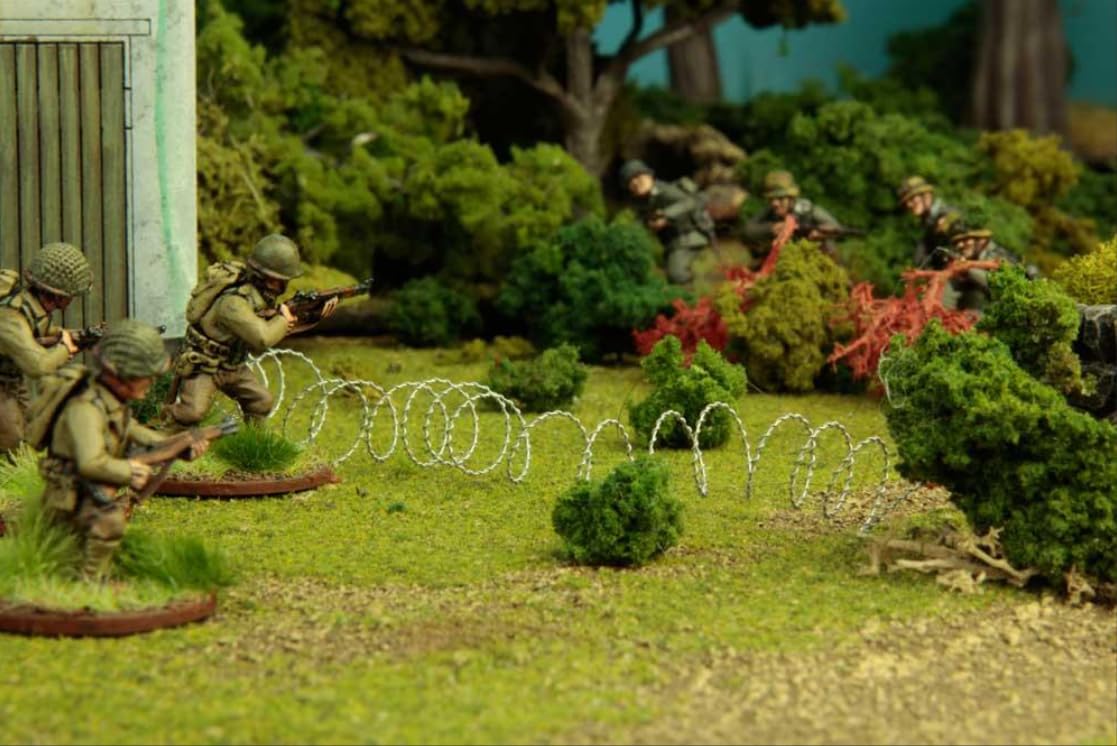 Bolt Action Barbed Wire 1:56 WWII Military Table Top Wargaming Diorama Plastic Model Kit WG-TER-47
