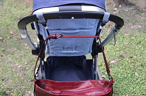 Mom's Best Baby Two Pack - New Durable Stroller Hooks with Secure Black Velcro Strap - 360 & 180 Degree Swivel Double Hook Design - Heavy Duty - 100% Guaranteed