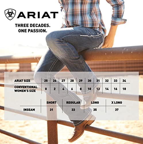 Ariat Women's FR DuraStretch Flame Resistant Mid Rise Bootcut Jean, Oceanside Entwined, 29 Long
