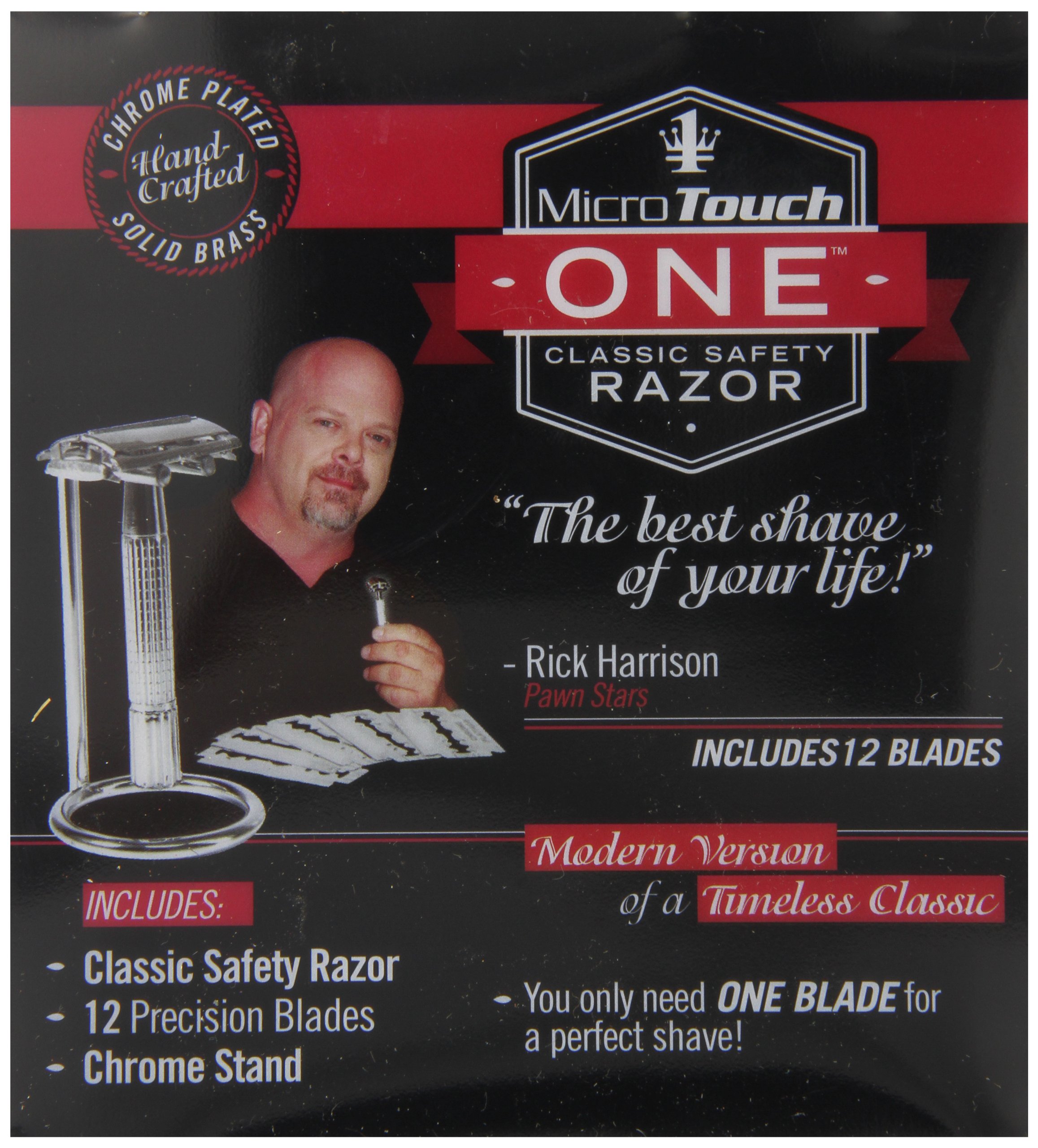 Micro Touch Safety Razor Chrome
