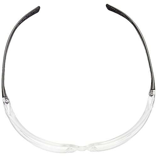 Amazon Basics Safety Glasses (Clear/Black), Anti-Fog, 12-pack (Previously AmazonCommercial brand)