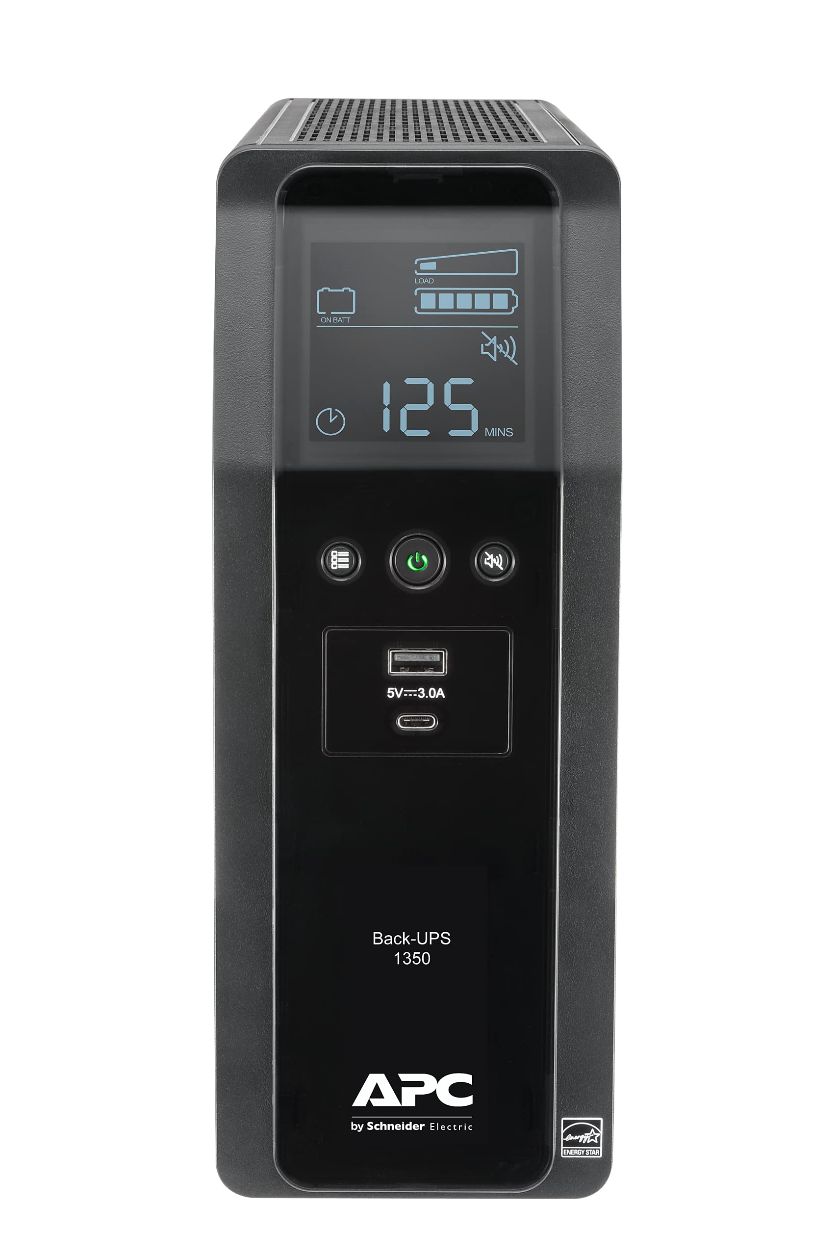 APC BN1350M2 Back-UPS PRO BN Series Battery Backup System, 10 Outlets, 1,350 VA, 1,080 J