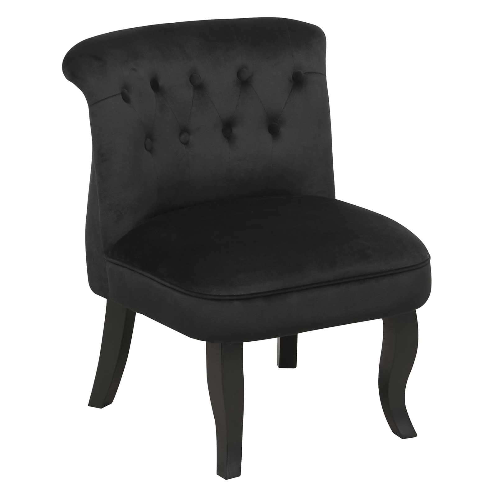 Appot AT-W1757104758 Modern Velvet Accent, Living Room, Upholstered Single Sofa with Sturdy Wood Frame Reading Chair for Bedroom, Office, Studio, Black
