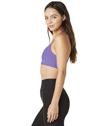 Beyond Yoga Womens Spacedye Slim Racerback Bra Bright Amethyst Heather LG One Size