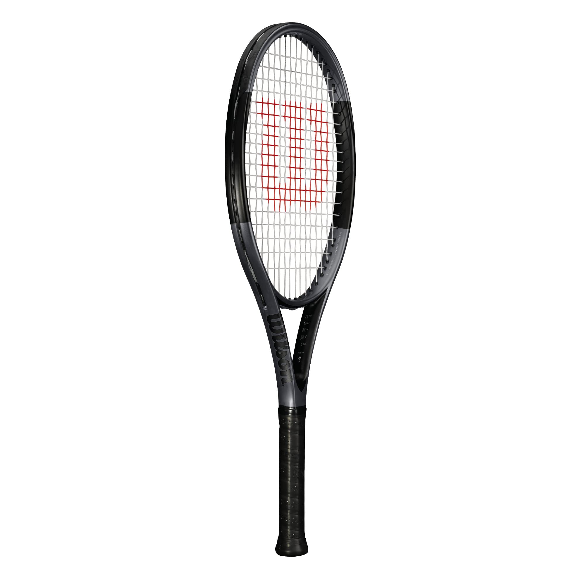 Wilson H2 Adult Recreational Tennis Racket - Grip Size 3-4 3/8, Grey/Black