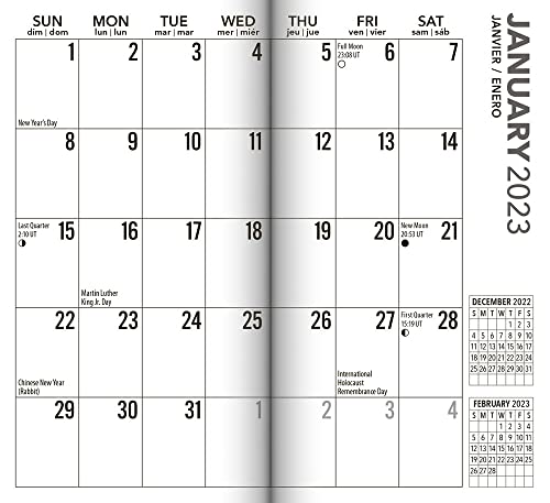 Ariel Collection | 2023-2024 3.5 x 6.5 Inch Two Year Monthly Pocket Planner Calendar | BrownTrout | Planning Stationery