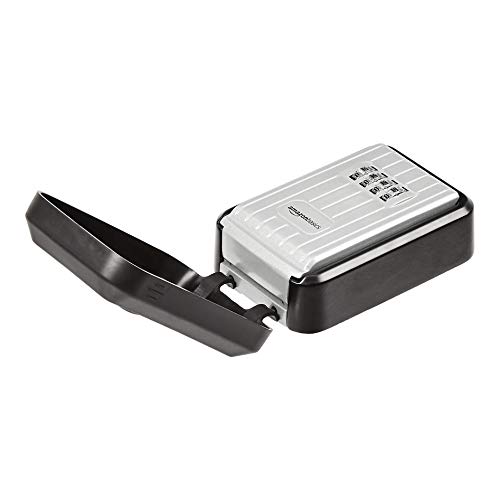 Amazon Basics Wall Mounted Key Storage Box With Waterproof Cover - Combination Lock - Black