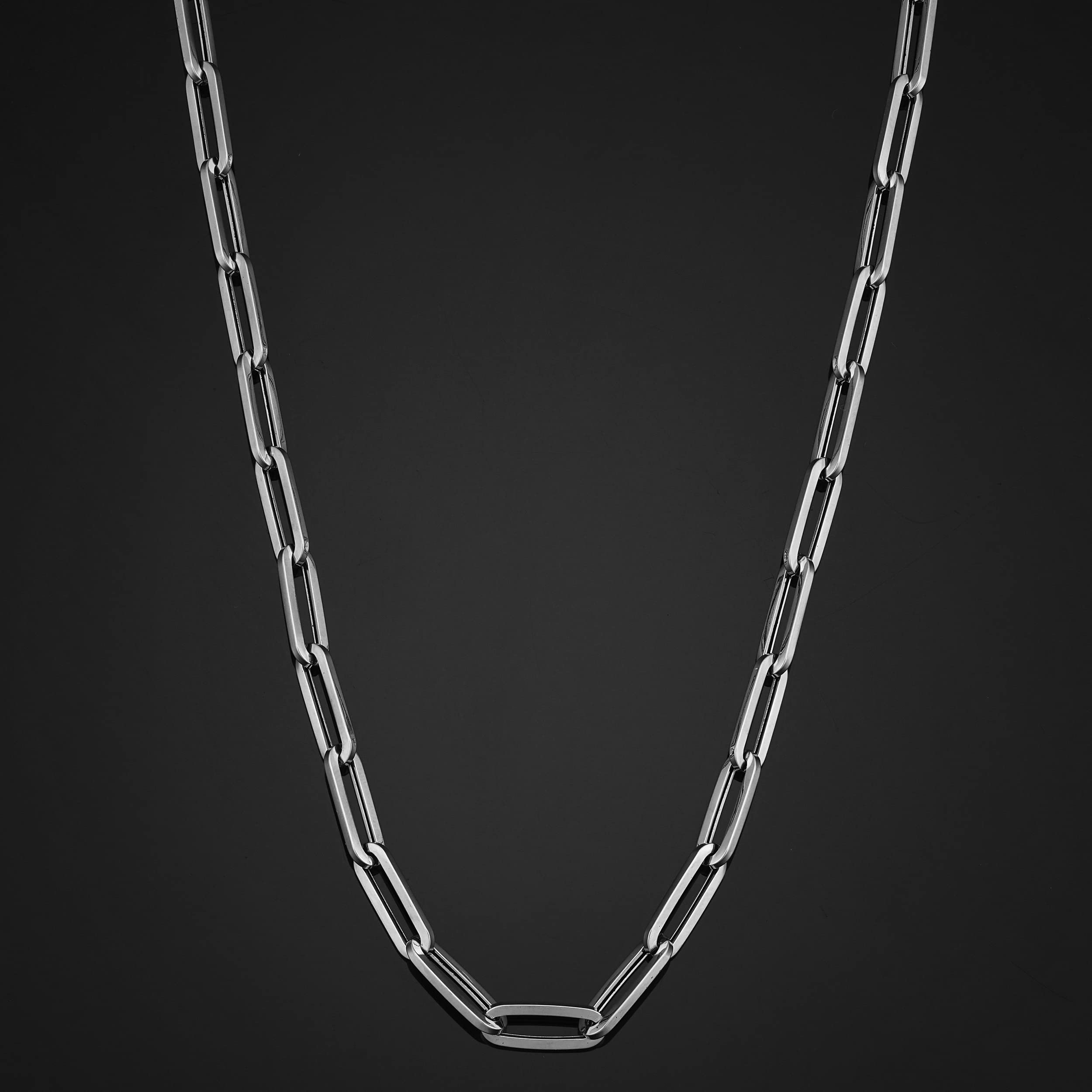 Au Naturale 14k Yellow Gold Capsule Paperclip Link Chain Necklace (4.6 mm, 18 inch)