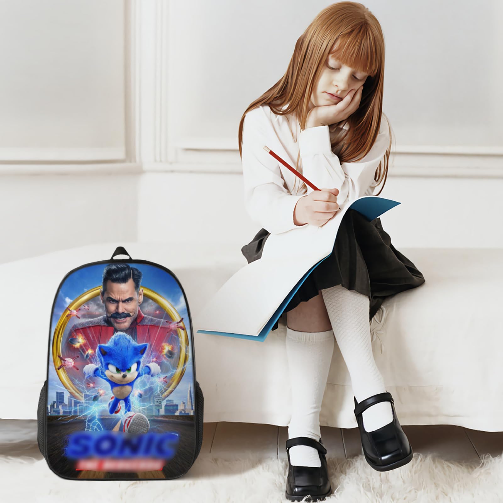 Anime Backpack 3d Printed Backpack for Men Women Travel Sports, Laptop Backpack Shoulders Casual Daypack for Unisex 17 Inch