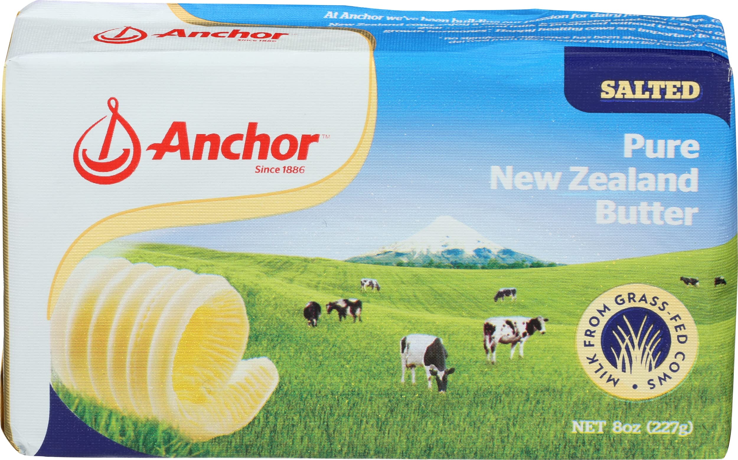 ANCHOR BUTTER New Zealand Butter Salted, 8 OZ