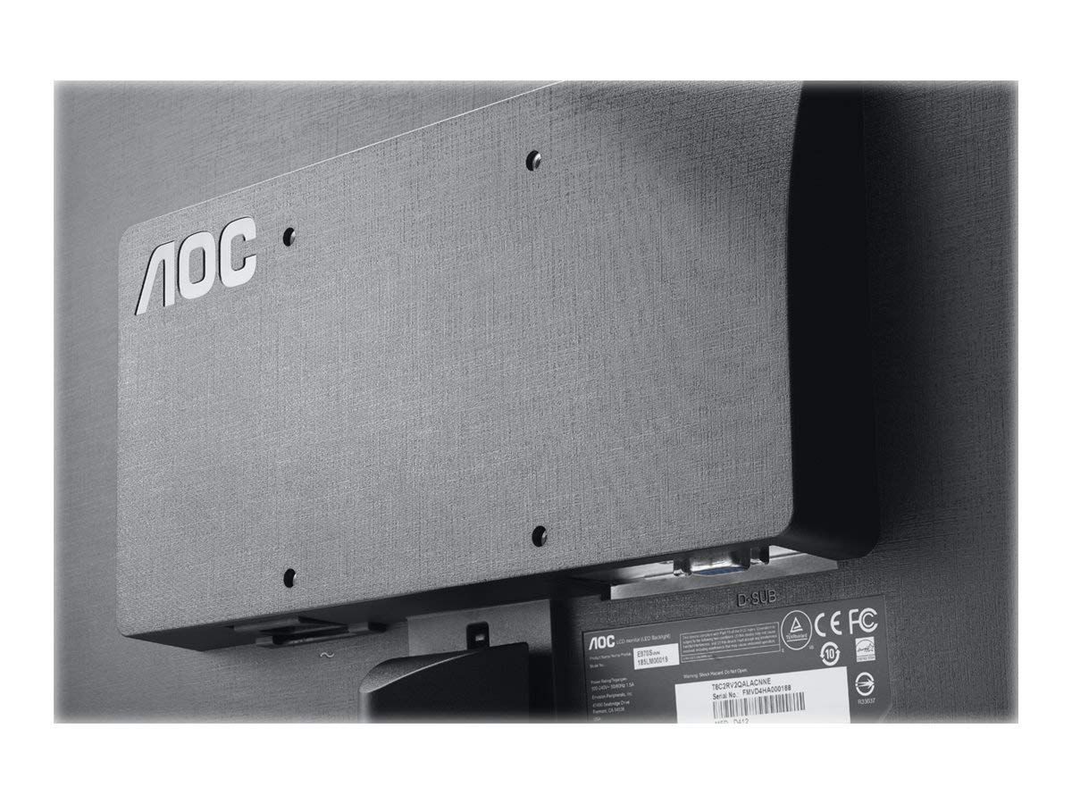 AOC e970swn 18.5-Inch LED-Lit Monitor, 1366 x768 Resolution, 5ms, 20M:1 DCR, VGA, VESA (Renewed)