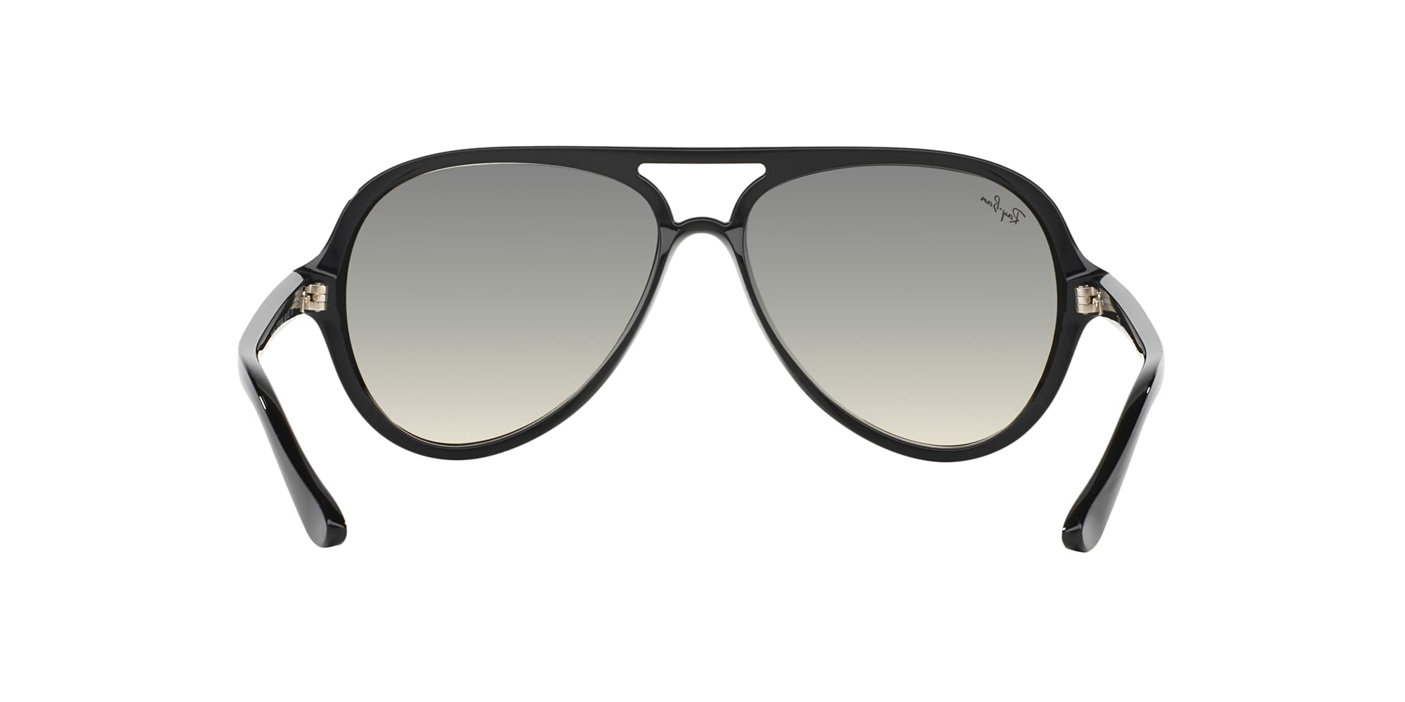Ray-Ban RB4125 Cats 5000 Sunglasses + Vision Group Accessories Bundle (Black/Clear Gradient Blue (601/3F))