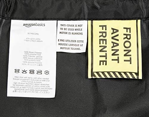 Amazon Basics Black Two-Stage Snow Thrower Cover