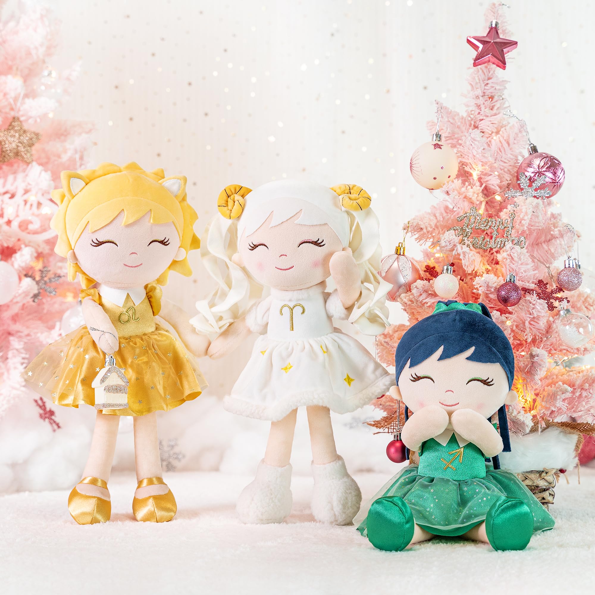 Arteeksdoll Baby Girl Gifts Plush Dolls Constellations Zodiac Doll Birthday Gift 17 inches Sagittari