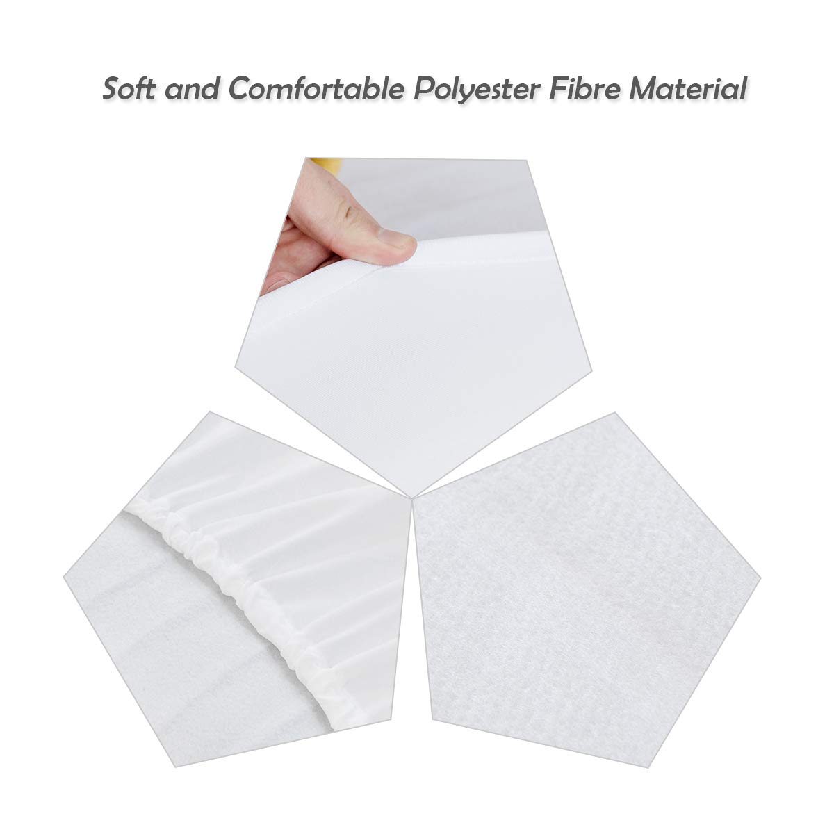 COSTWAY Heated Mattress Pad W/Safety with 8 Temperature Regulation 4 Mode Timeing Function Washinable and Detachable Electric Blanket, White(Double Size)